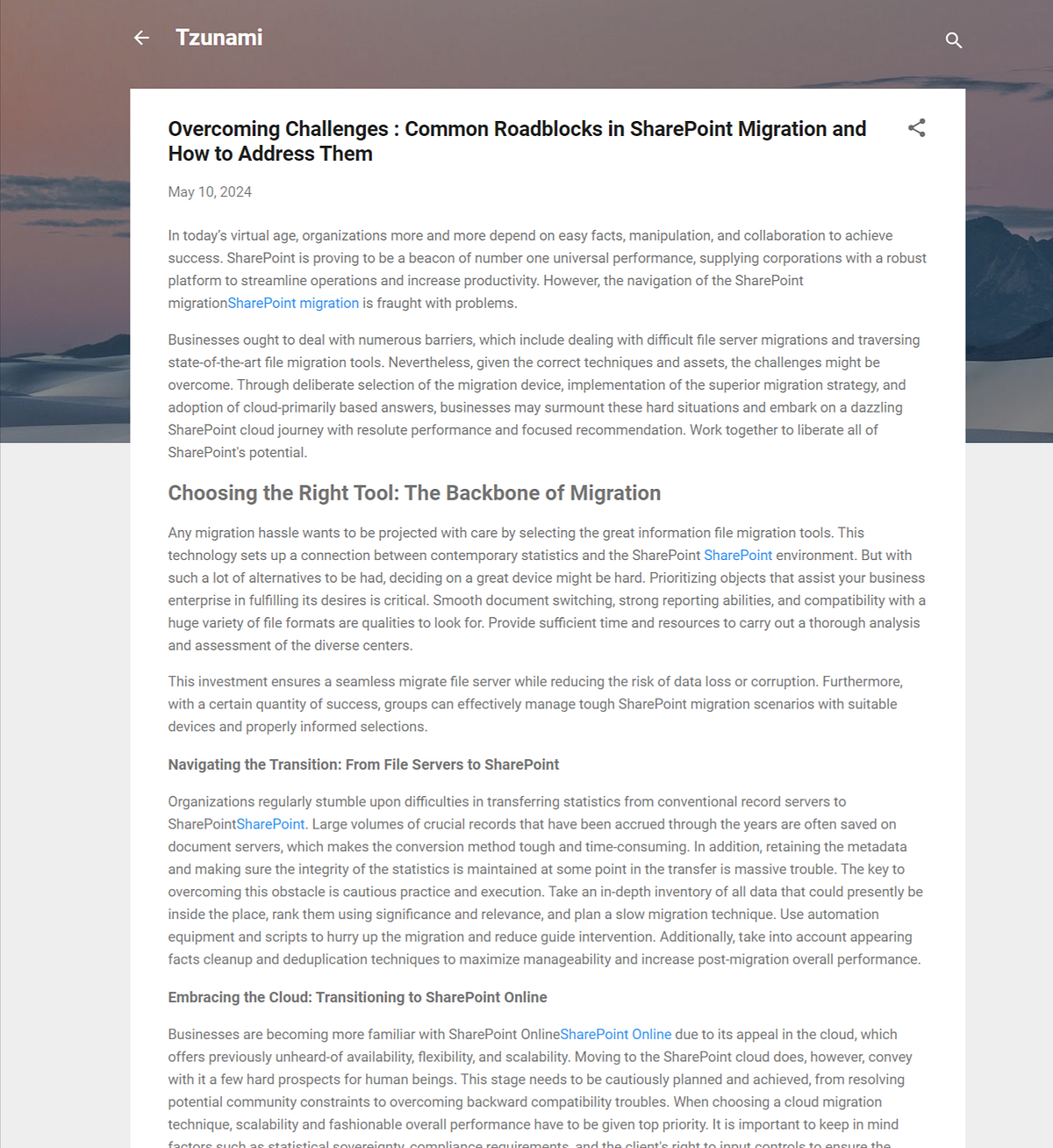 Overcoming Challenges : Common Roadblocks in SharePoint Migration and ...