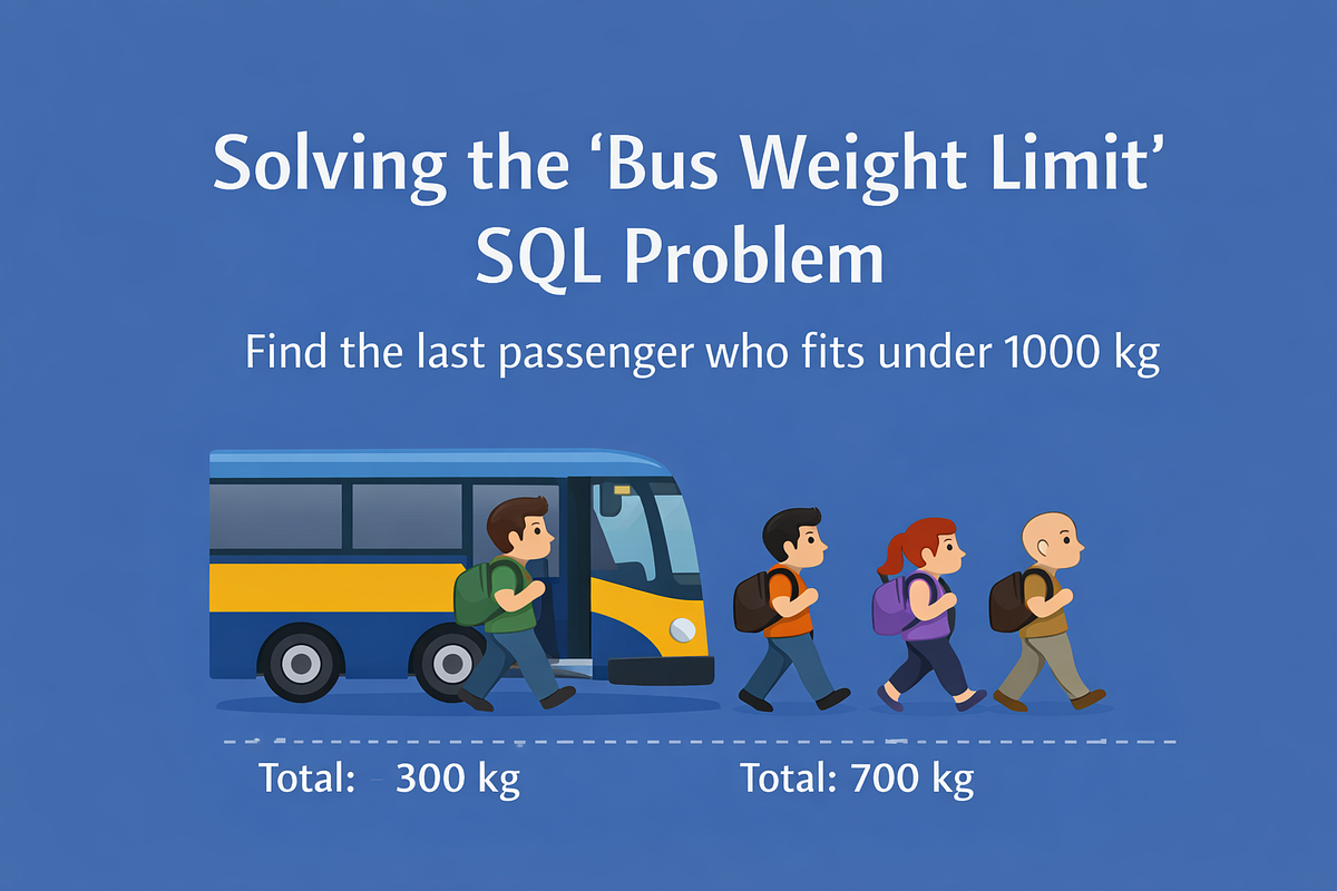The Temporary Table: Solving the “Bus Weight Limit” Problem | by ...