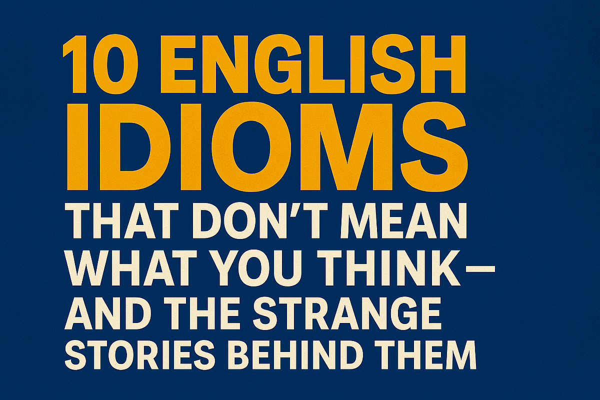 10 English Idioms That Don’t Mean What You Think — And the Strange ...