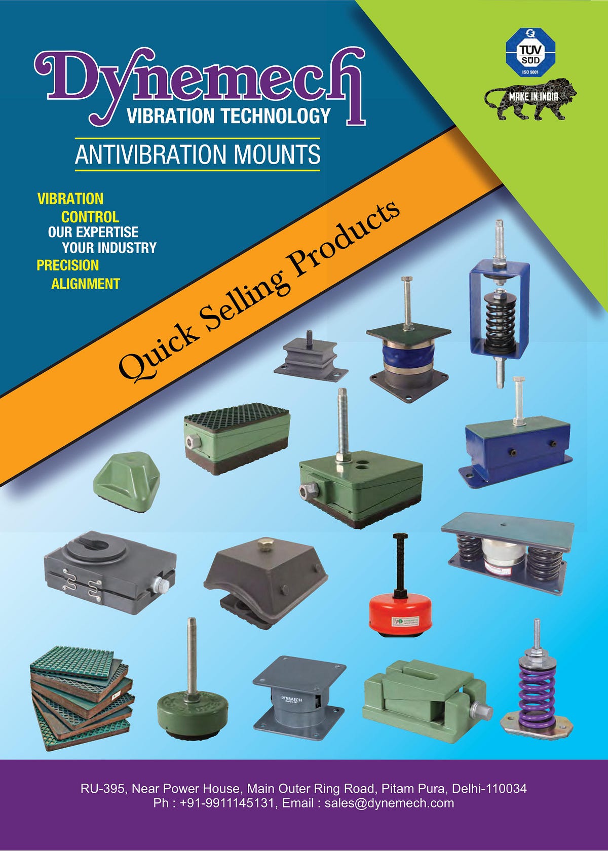 Dynemech Quick Selling Vibration Mounts Catalogue — Complete Range Of Industrial Vibration