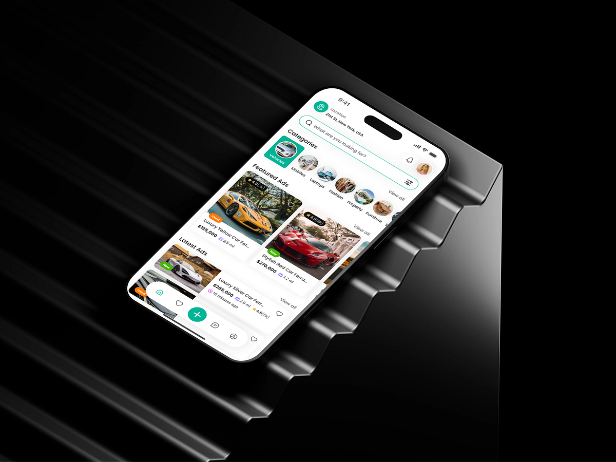 Designed a Better Classified Marketplace Mobile App Home Screen — My UI ...