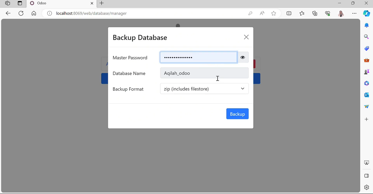 Backup dan Restore Database Pada Odoo 16 | by Aqilah Bunga Aris Sugianto | Dec, 2023 | Medium