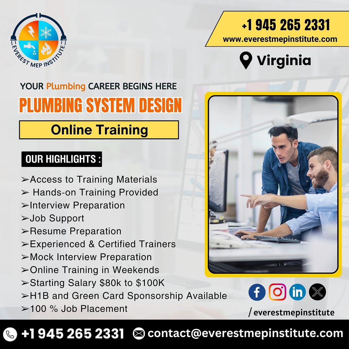 Plumbing System Design for Buildings Online Training Course in Virginia ...
