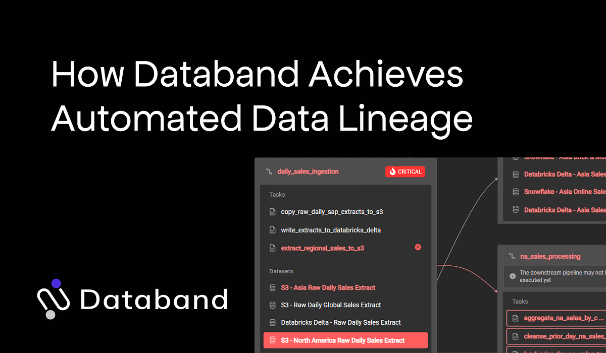 How Databand Achieves Automated Data Lineage | Databand | Databand, an IBM Company