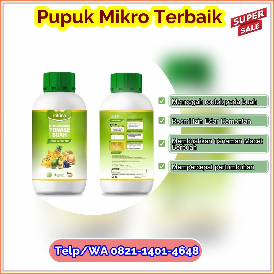 Pabrik Pupuk Mikro Terbaik Terdaftar Izin Edar Resmi Dinas Pertanian ...