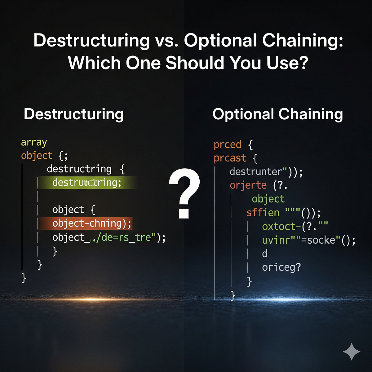 React Destructuring vs. Optional Chaining: Which One Should You Use? | by Manalimran | Sep, 2025 ...