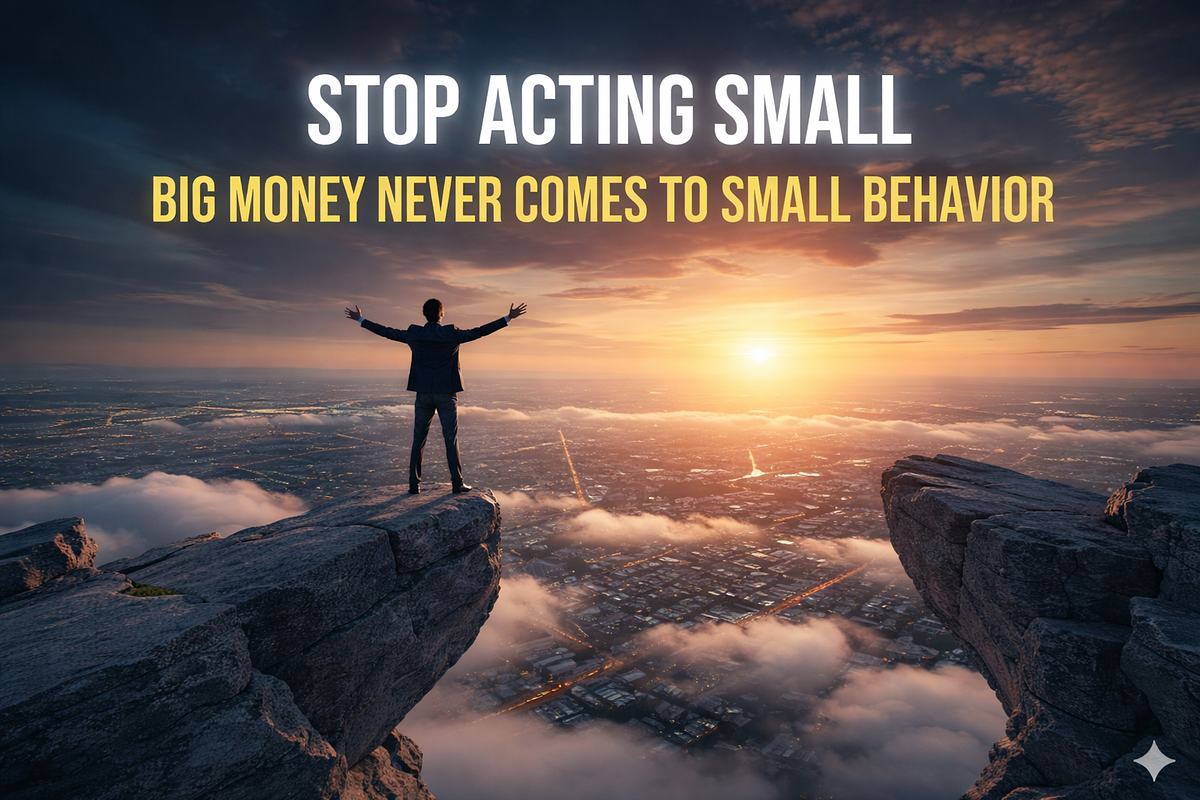 Stop Acting Small Big Money Never Comes to Small Behavior | Medium