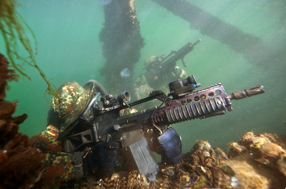 German Combat Divers Are Busy on Land and Underwater | by Trench Art ...
