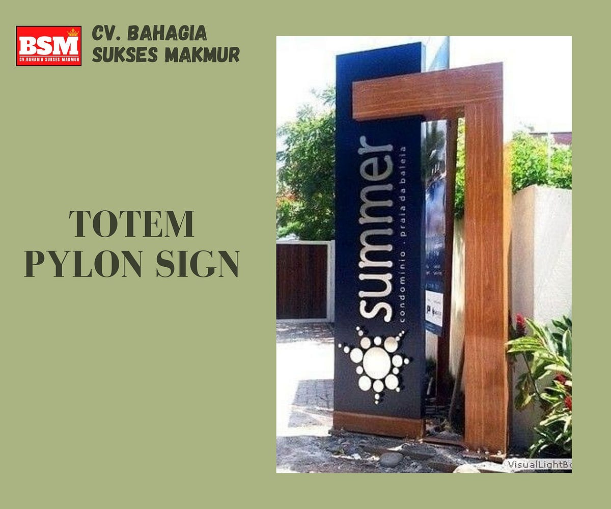 PYLON SIGN MURAH | TOTEM PURWAKARTA | 0819 9600 0567 - huruf timbul ...