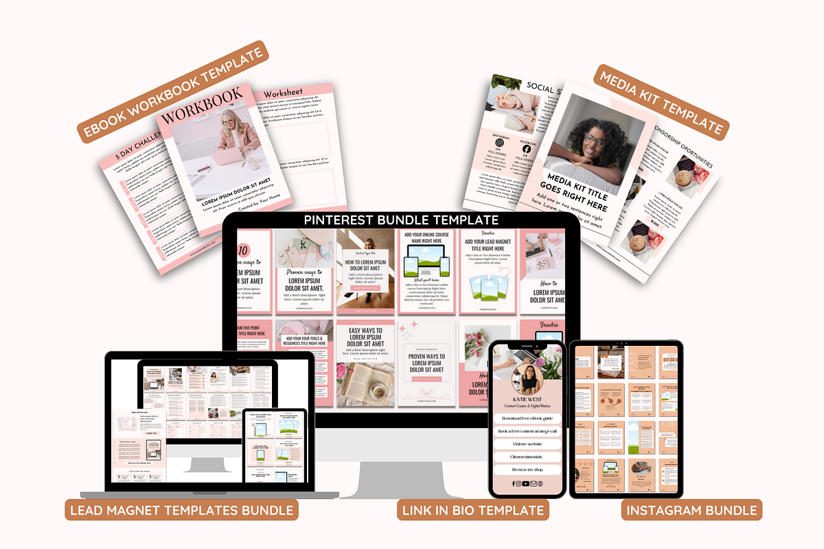 7 In 1 Bundle Canva Templates Bundle For Business Owners — 60% OFF ...