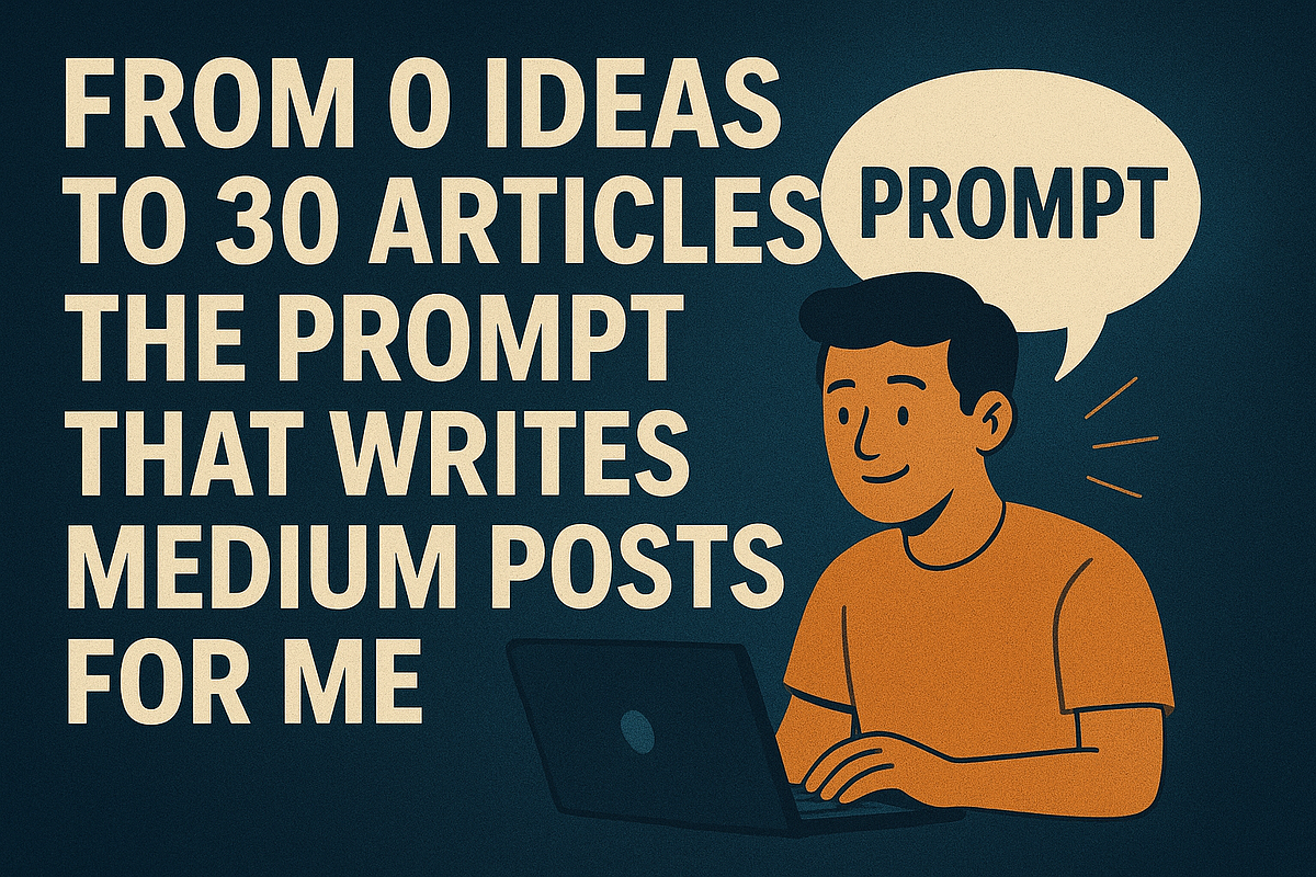 From 0 Ideas to 30 Articles: The Prompt That Writes Medium Posts For Me ...