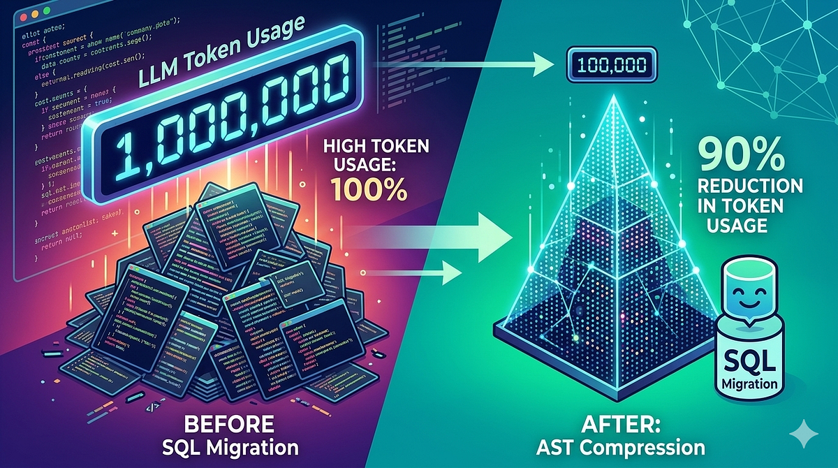 How We Cut LLM Token Usage by 90% in SQL Migration Using AST ...