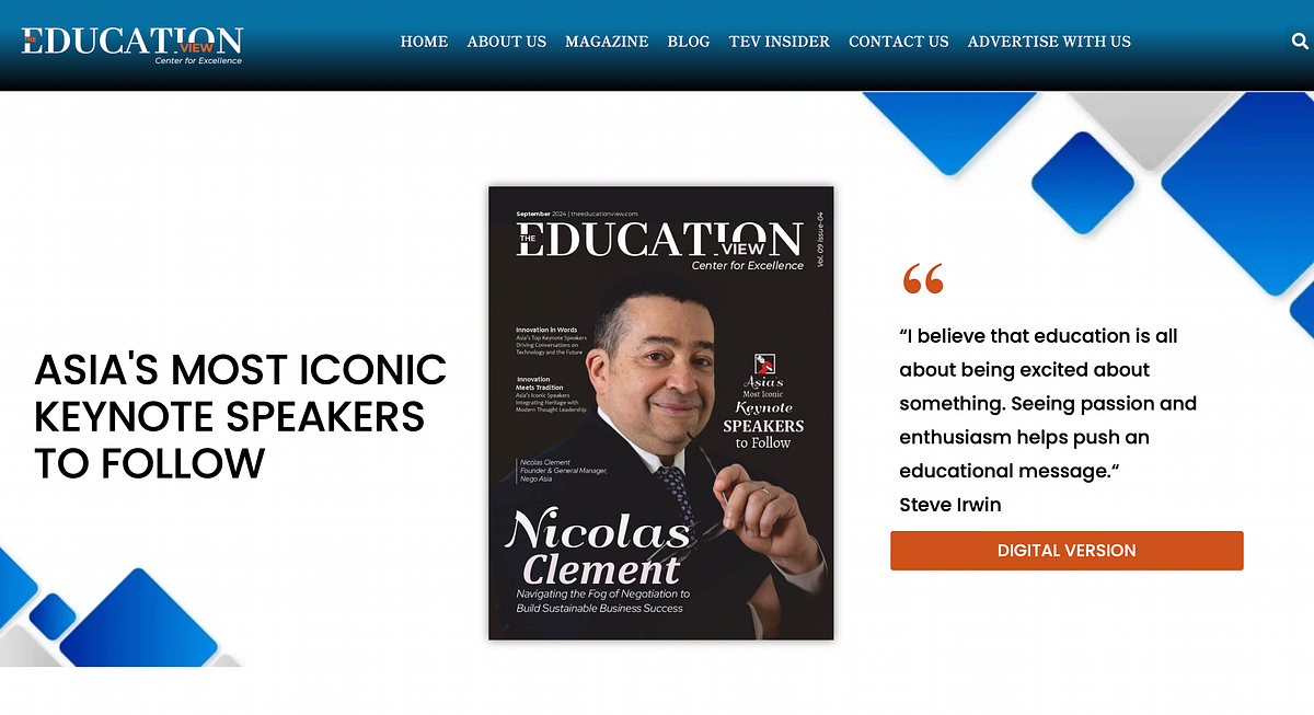 Vladimer Botsvadze Named Among Asia’s Most Iconic Keynote Speakers to Follow by Education View ...