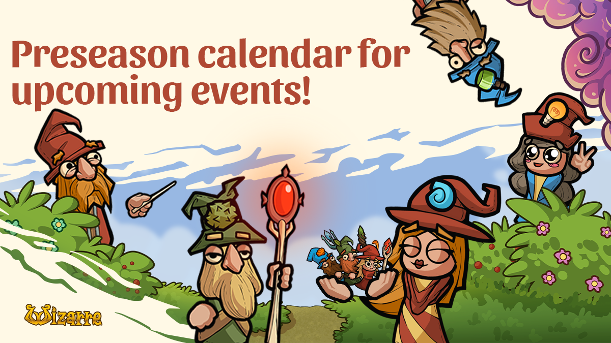 Preseason — calendar for upcoming events in Wizarre | by Wizarre | Dec ...