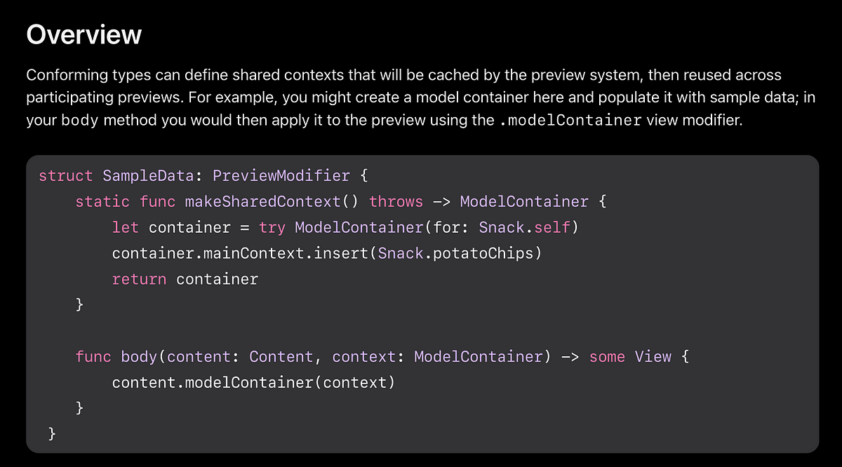 使用 Swiftui Previewmodifier 設定 Preview 共用的資料和 Modifier — Ios 18 新功能 By 彼得潘的 Ios App Neverland