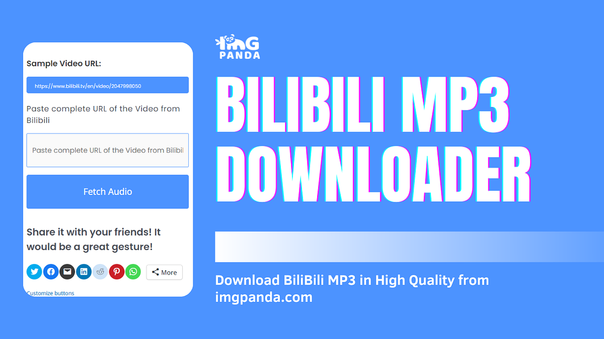 Unlock Music Anywhere: BiliBili MP3 Downloader Revealed! | by IMGPANDA | Medium