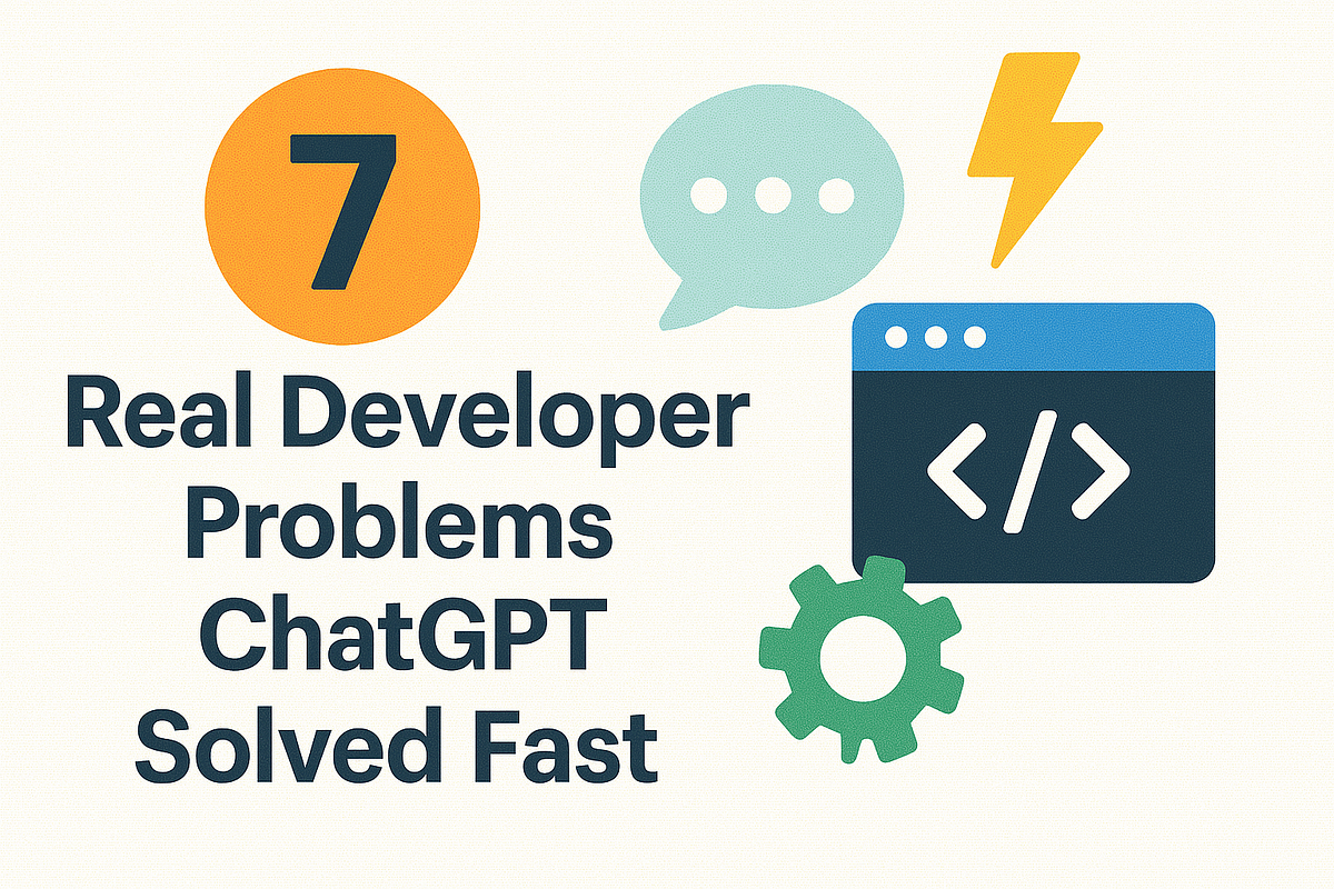 7 Real Developer Problems Chatgpt Solved Fast By Codebyumar Jun 2025 Javascript In Plain