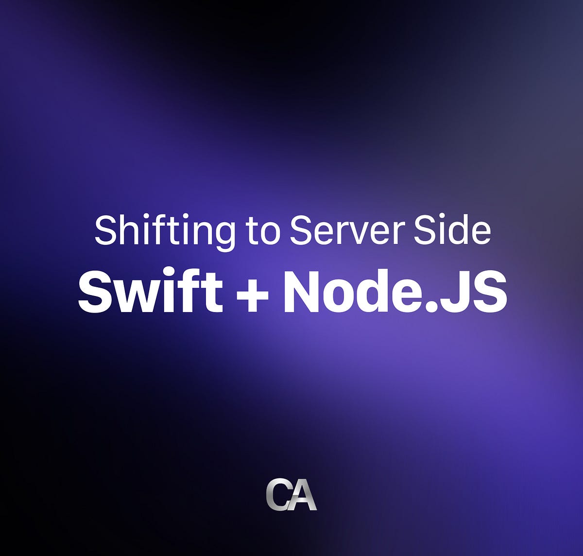 Shifting to Server side: Swift + Node.JS | by Can Akyıldız | Medium
