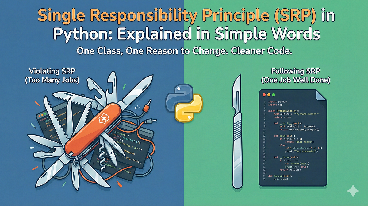 Single Responsibility Principle (SRP) in Python: Explained in Simple ...