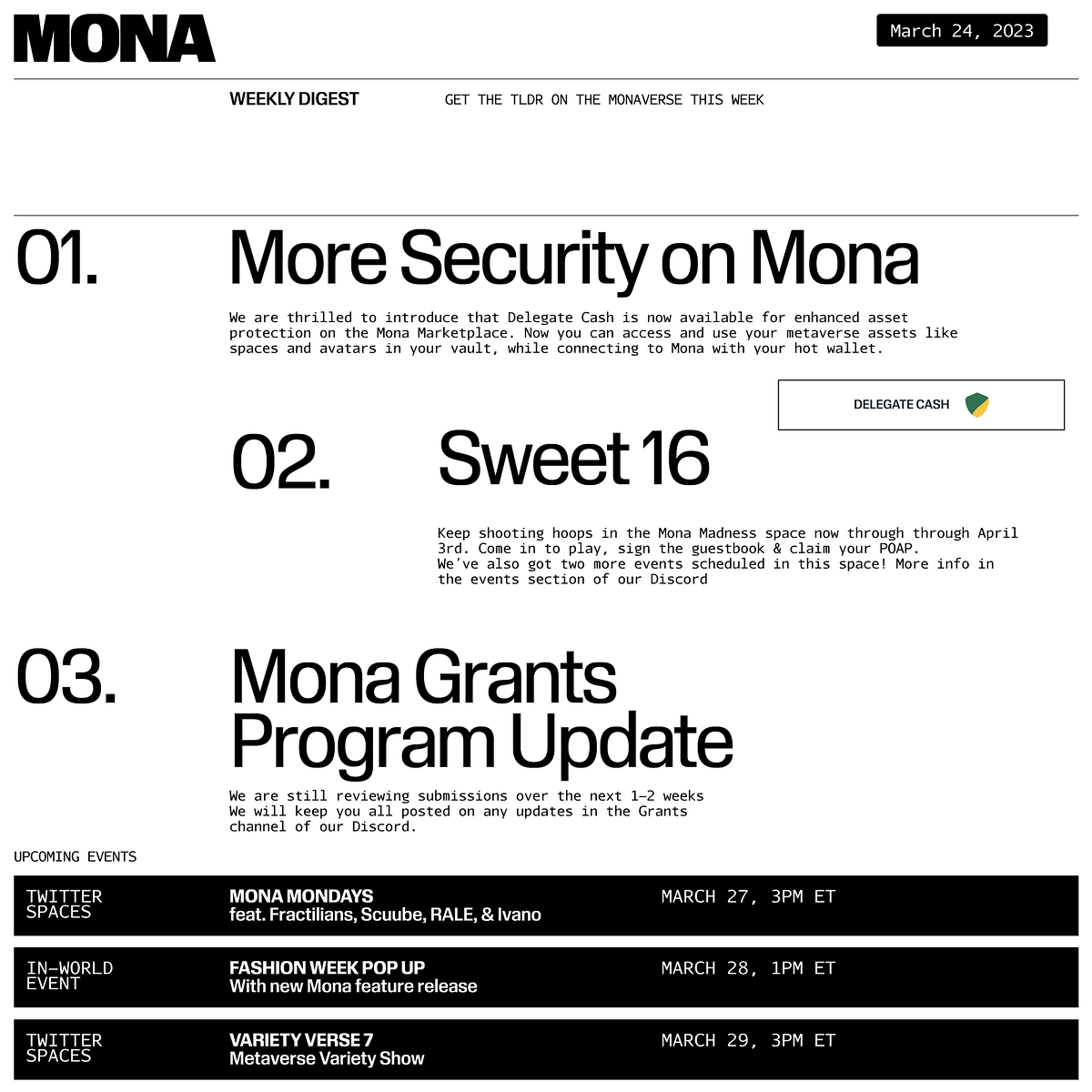 Mona Community Updates — 03.24.23 | by Mona | Medium