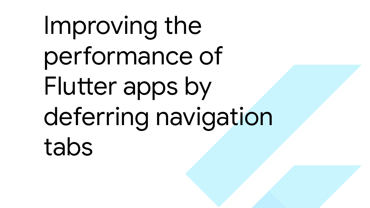 Improving the performance of Flutter apps by deferring navigation tabs | by Roman Ismagilov | Medium