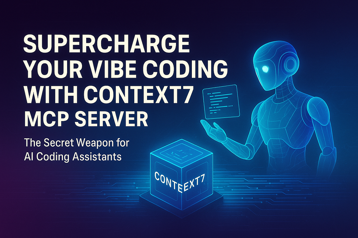 Supercharge Your Vibe Coding with Context7 MCP Server | by Steven Lynn | May, 2025 | Medium