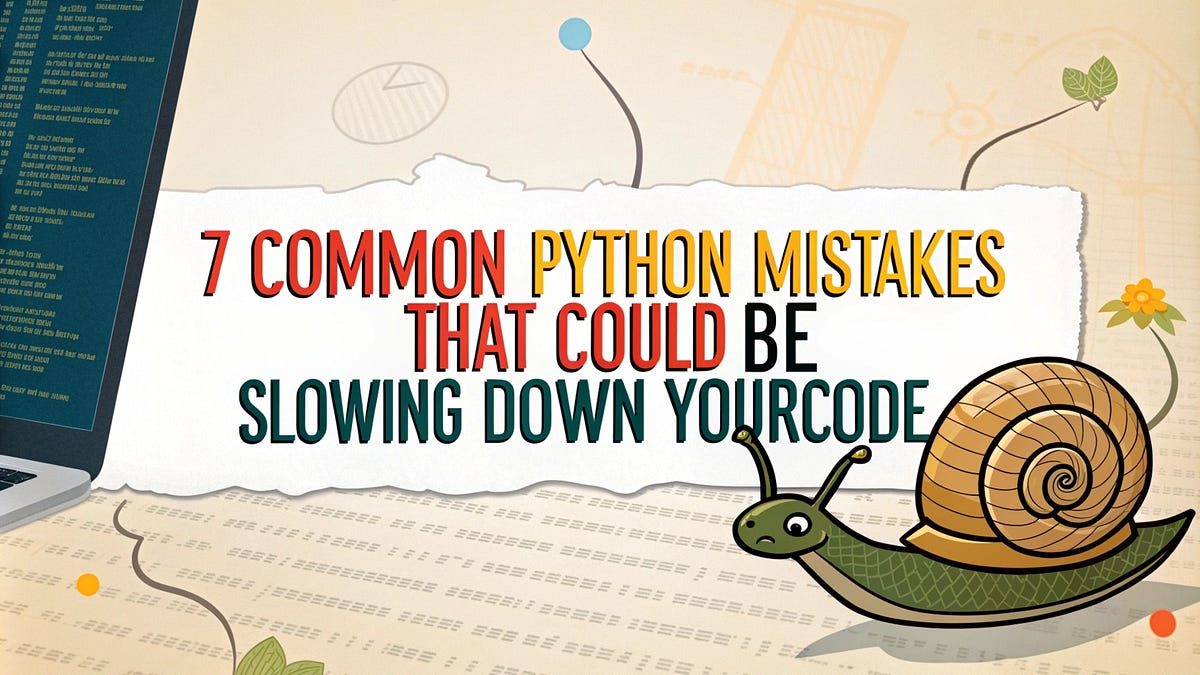7 Common Python Mistakes That Could Be Slowing Down Your Code | by Aman ...