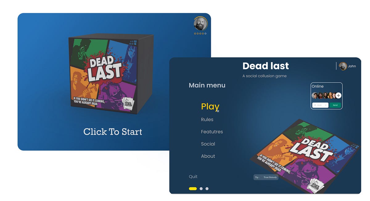 Designing the web app version of Dead Last Board Game | by Abhishek ...