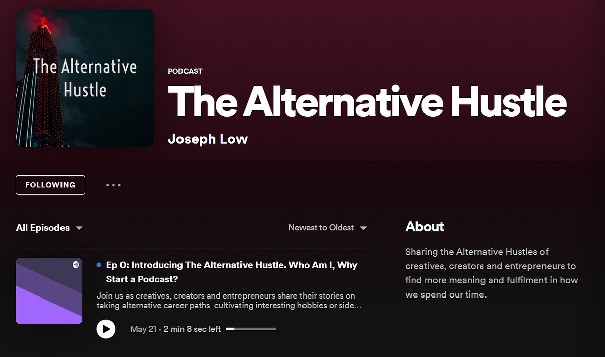 I Took 2 Months To Record Episode 0: Introducing The Alternative Hustle ...