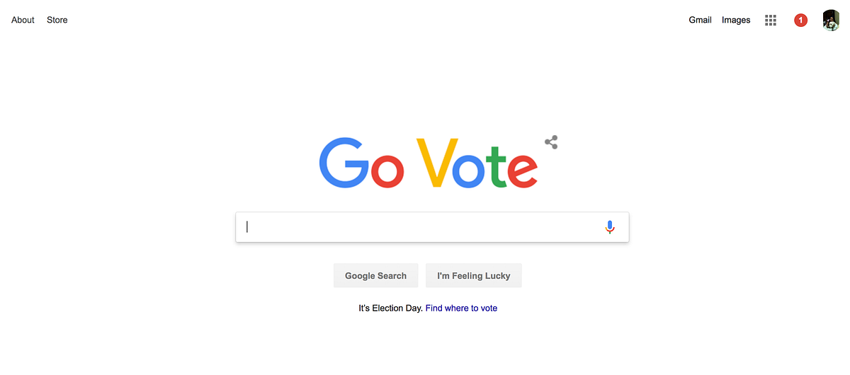 Go Vote!. Today’s Google Doodle is by far one of… | by Ruthu | Medium