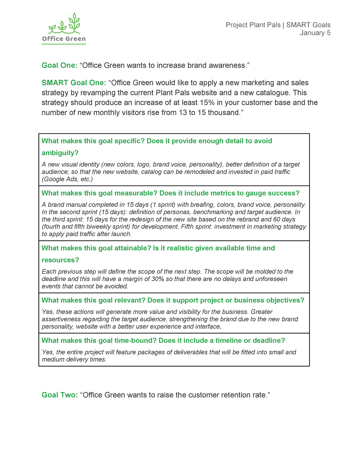 Project Plant Pals by Google | Think SMART and define and determine ...