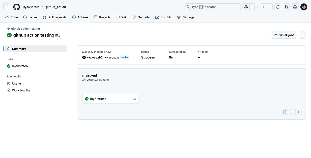 Fundamental GitHub Action. GitHub Action အသုံးပြုဖို့ဆိုရင် GitHub ...