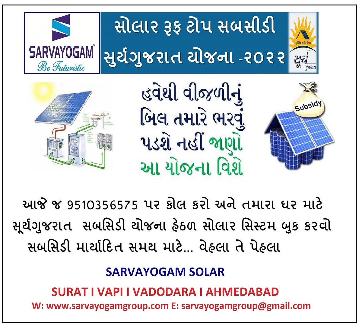 RESIDENTIAL ROOFTOP SOLAR SYSTEM IN SURAT - Sarvayogamgroup - Medium