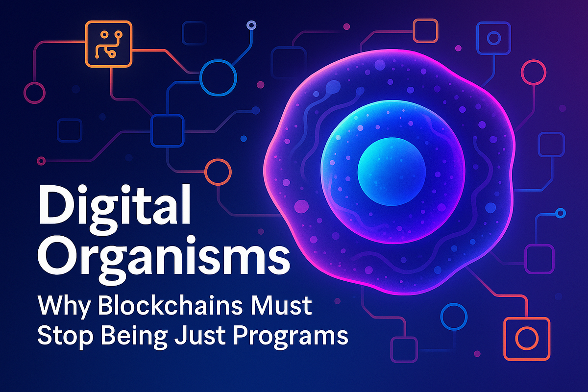Digital organisms: Why blockchains must stop being just programs | by ...
