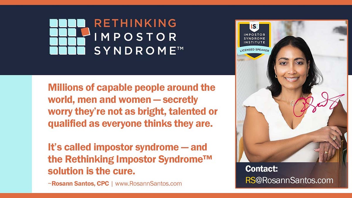 Rosann Santos | Licensed Speaker, Impostor Syndrome Institute — Delivering the Rethinking ...