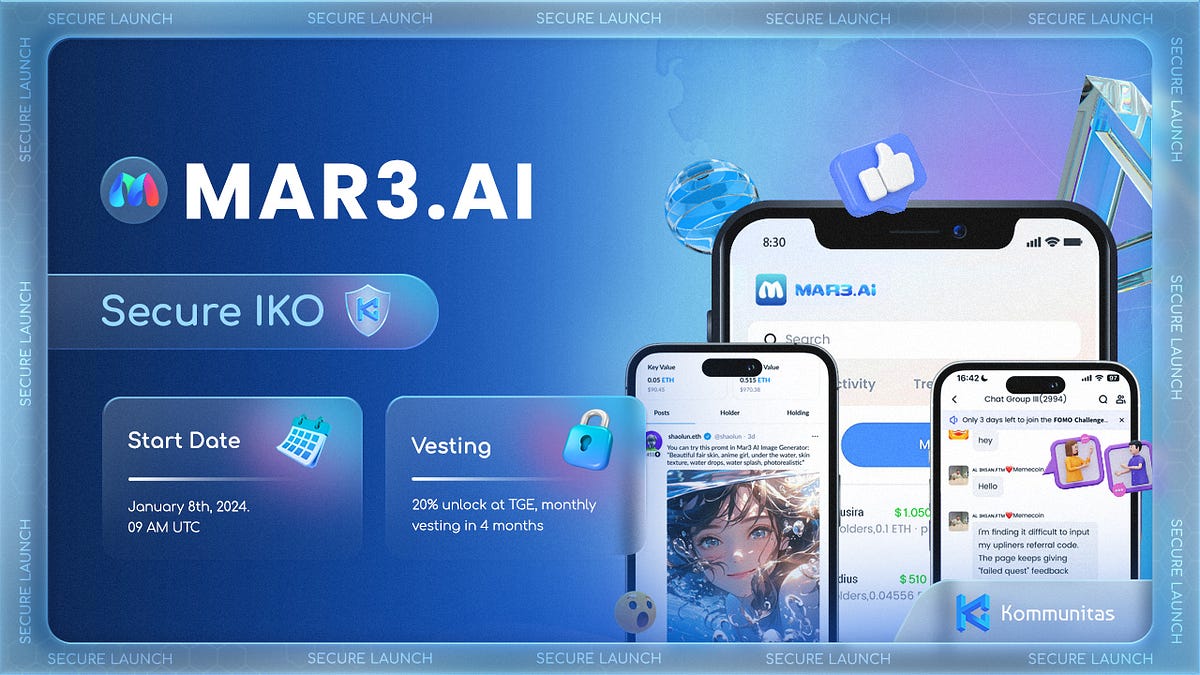 Kommunitas X Mar3 AI Secure IKO Details | by Kommunitas Official | Medium