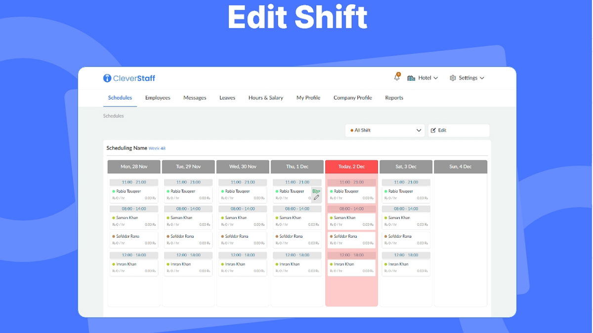 Efficient Workforce Management: Creating Schedules, Editing Shifts, Adding Staff, and ...