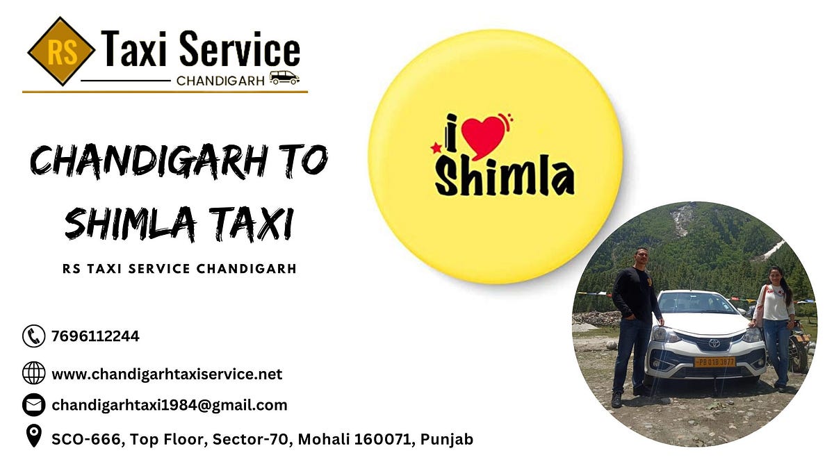 Chandigarh to Shimla Taxi - RS Taxi Service Chandigarh - Medium