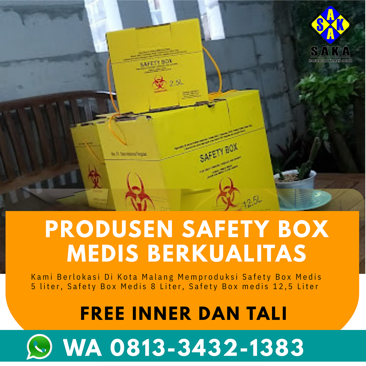 Pabrik Safety Box Limbah Medis Warna Kuning Samarinda , WA/Call 0813 ...