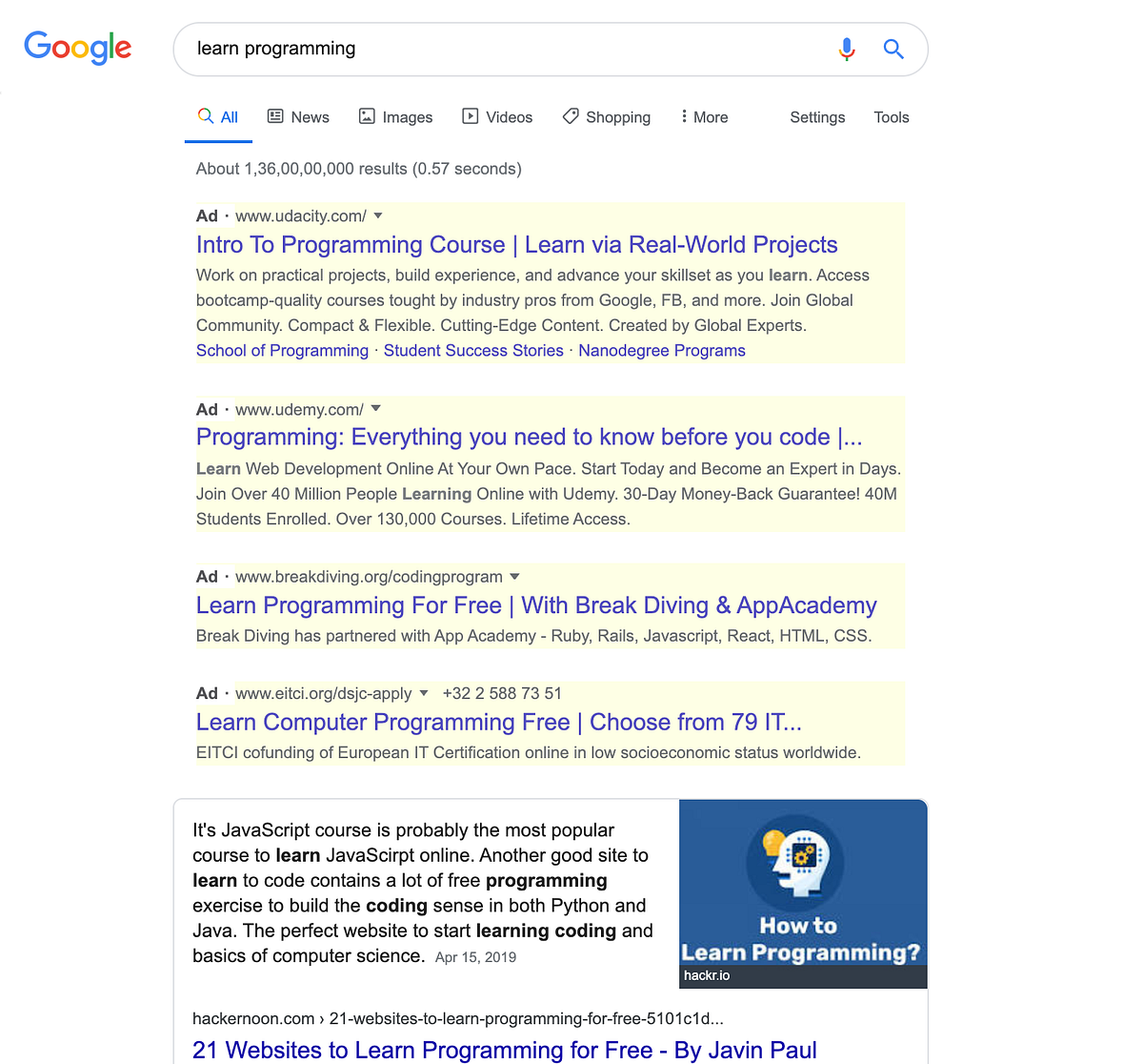 My take on Google’s new shitty design | by Bansal | Medium