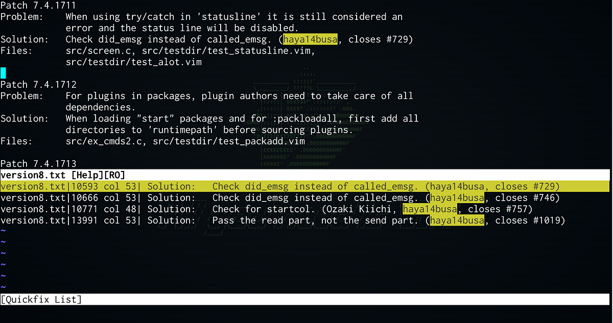 Vim 8.0 released and Now, I’m a contributor of Vim !!! | by haya14busa | Medium