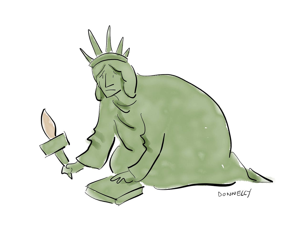 Lady Liberty Is Staggered. With the Supreme Court Ruling striking… | by ...