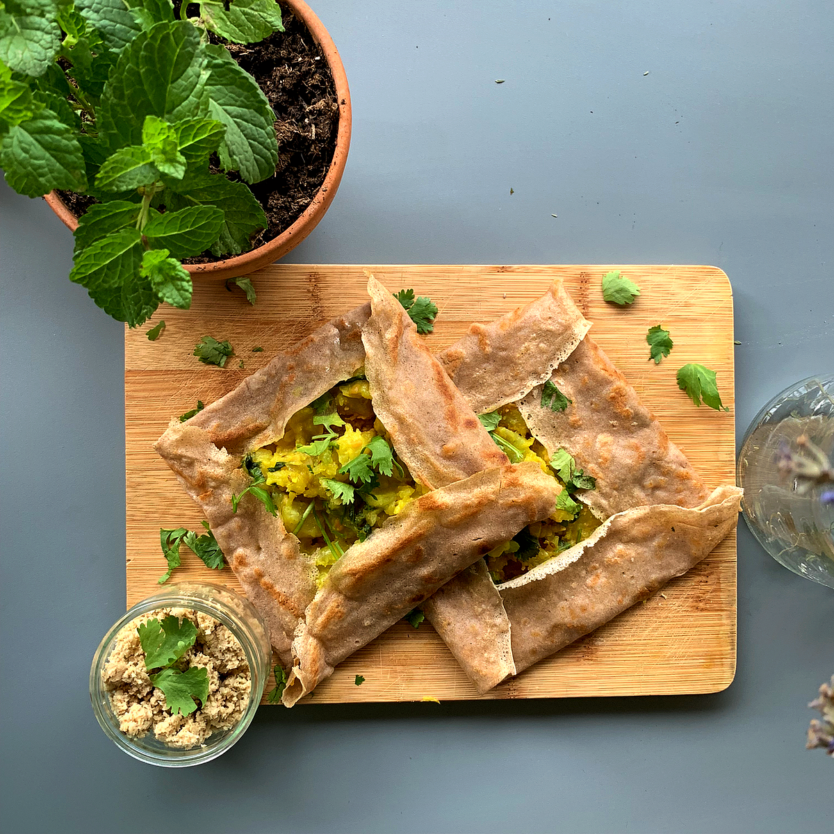 The French galette from the north meets the Indian dosa from the south ...