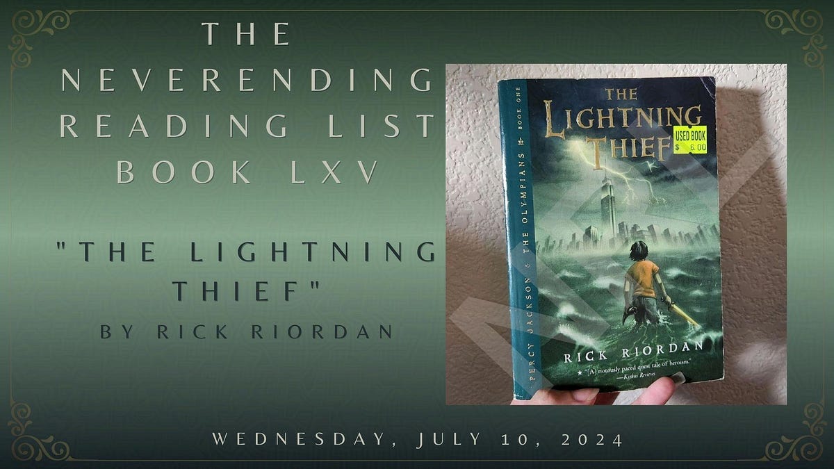 The Neverending Reading List: Book LXV - “The Lightning Thief” | by ...
