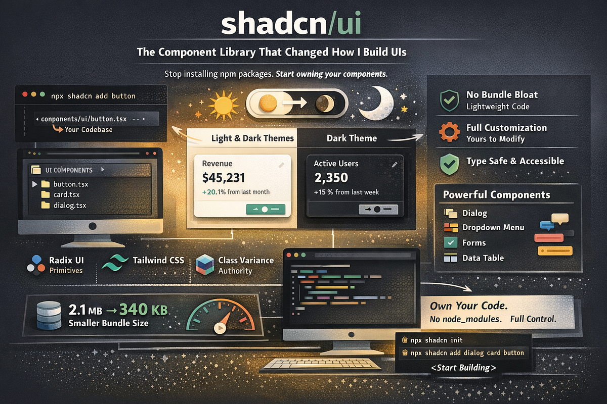 Shadcn/ui: The Component Library That Changed How I Build UI | by Ronik ...
