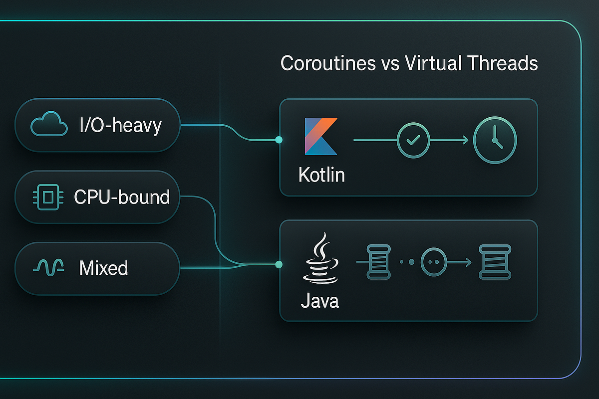 Coroutines vs Virtual Threads — Pick by Workload | by Syntal | Medium