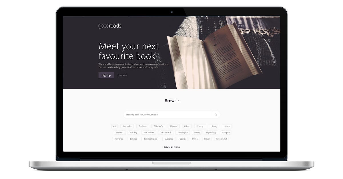 Goodreads Redesign Reflection. An exercise in research-based interface ...
