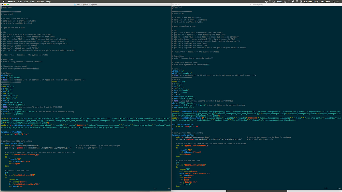 Iterm2 Vs Terminal Above Is A Comparison With The Same… By Xander Dunn Medium