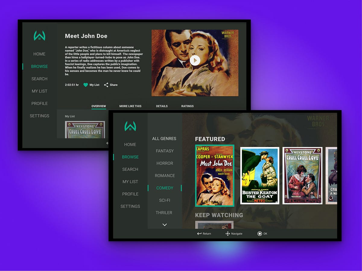 Creating a Smart TV and Mobile App interface for copyright-free movies ...