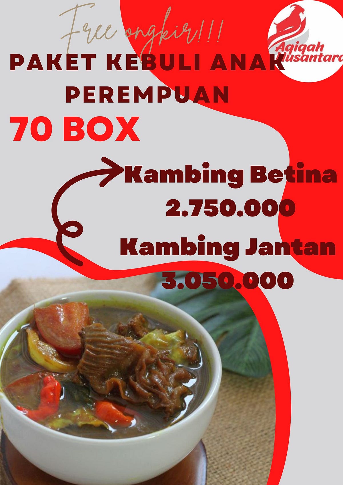 PAKET AQIQAH KEBULI ANAK PEREMPUAN 70 BOX cek deskripsi!!! - aqiqah ...